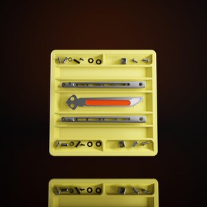 Balisong Disassembly Tray 3D Printed Yellow variant 1 - Etsy Australia