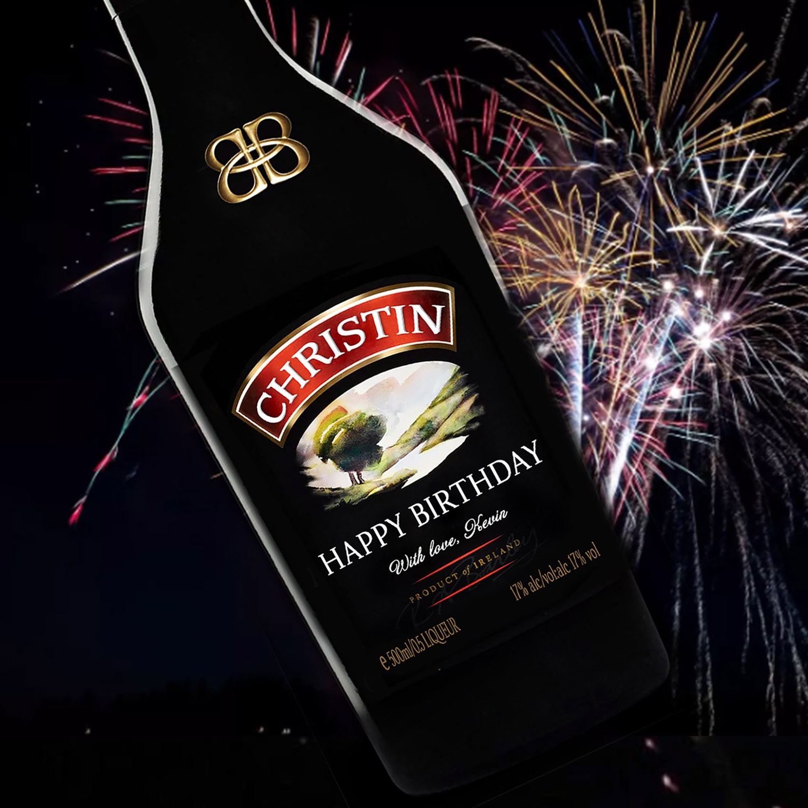 Personalized Baileys Labels, Custom Bailey's Liquor Label, Bailey Gift ...