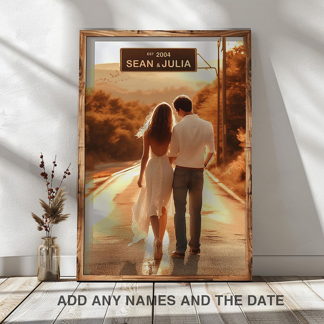 Wedding Couple Gift, Personalized Street Sign, Personalized Wedding ...