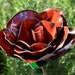 Metal Rose Garden Ornament Sculpture Art Handmade Recycled - Etsy