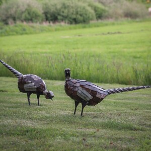 Metal Pheasant Garden Ornament Sculpture Art Handmade | Etsy