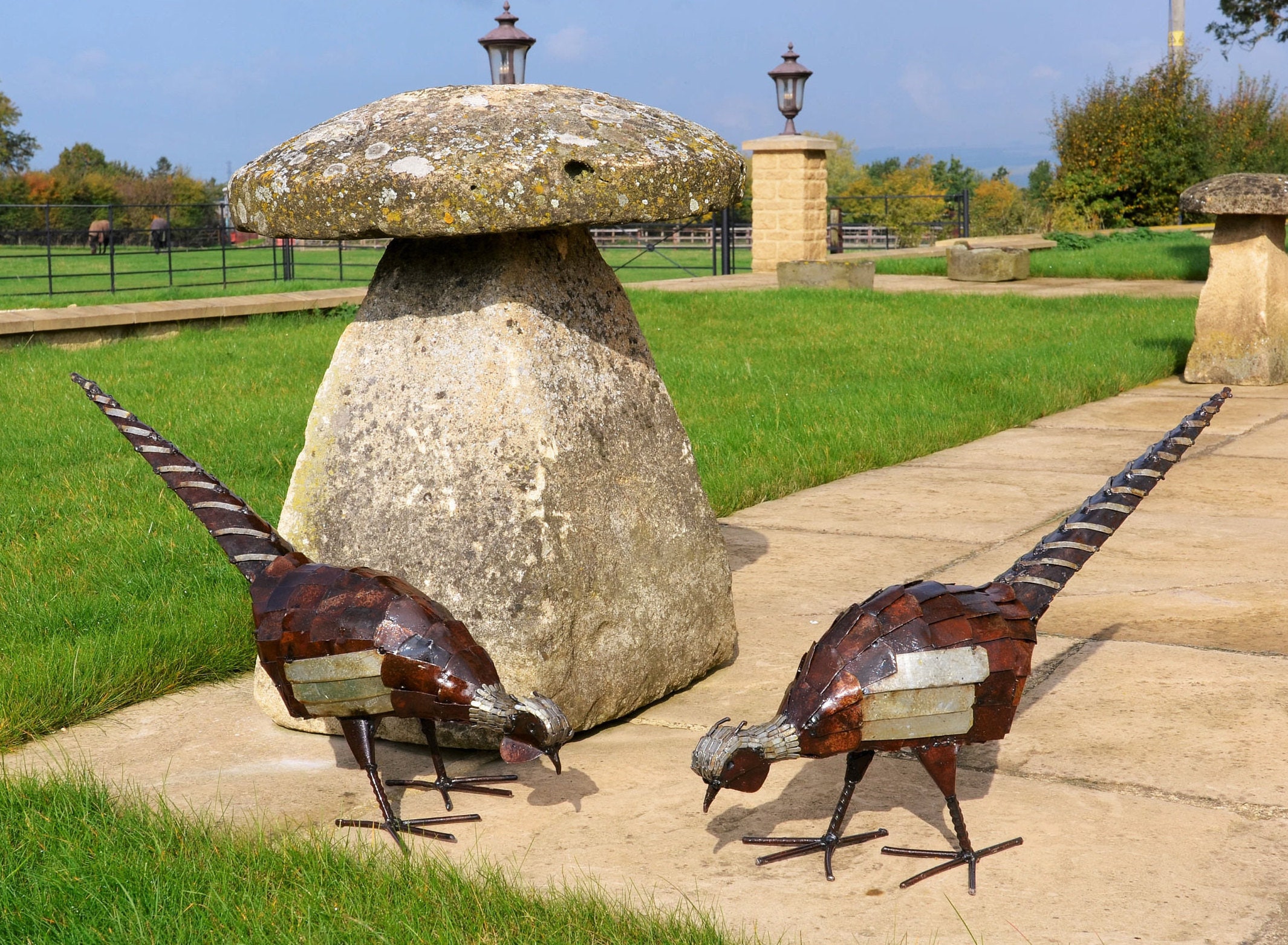 Metal Pheasant Garden Ornament Sculpture Art Handmade | Etsy