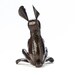 Metal Rabbit Garden Ornament Sculpture Art Handmade Recycled - Etsy