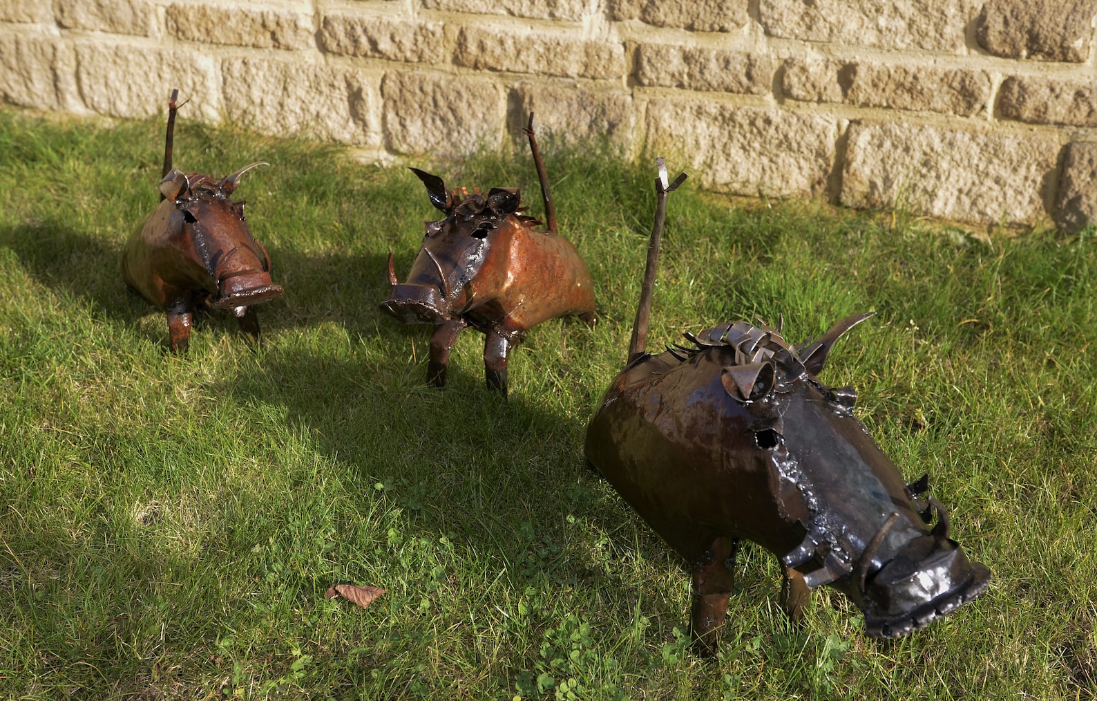 Handcrafted Recycled Metal Warthog Garden Sculpture - Etsy UK