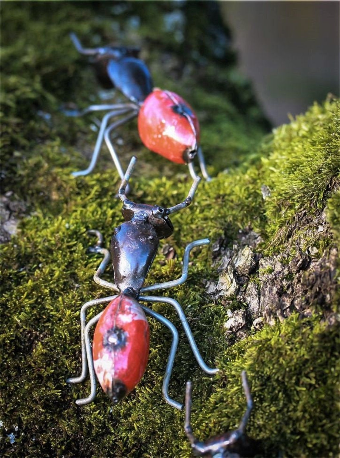 Metal Ant Garden Ornament Sculpture Art - Wall Art Recycled Bug Insect ...