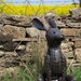 Metal Rabbit Garden Ornament Sculpture Art Handmade Recycled - Etsy