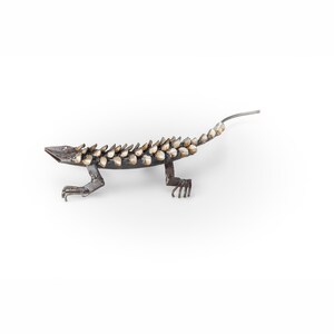 Metal Lizard Garden Ornament Sculpture Art Handmade Recycled Metal ...