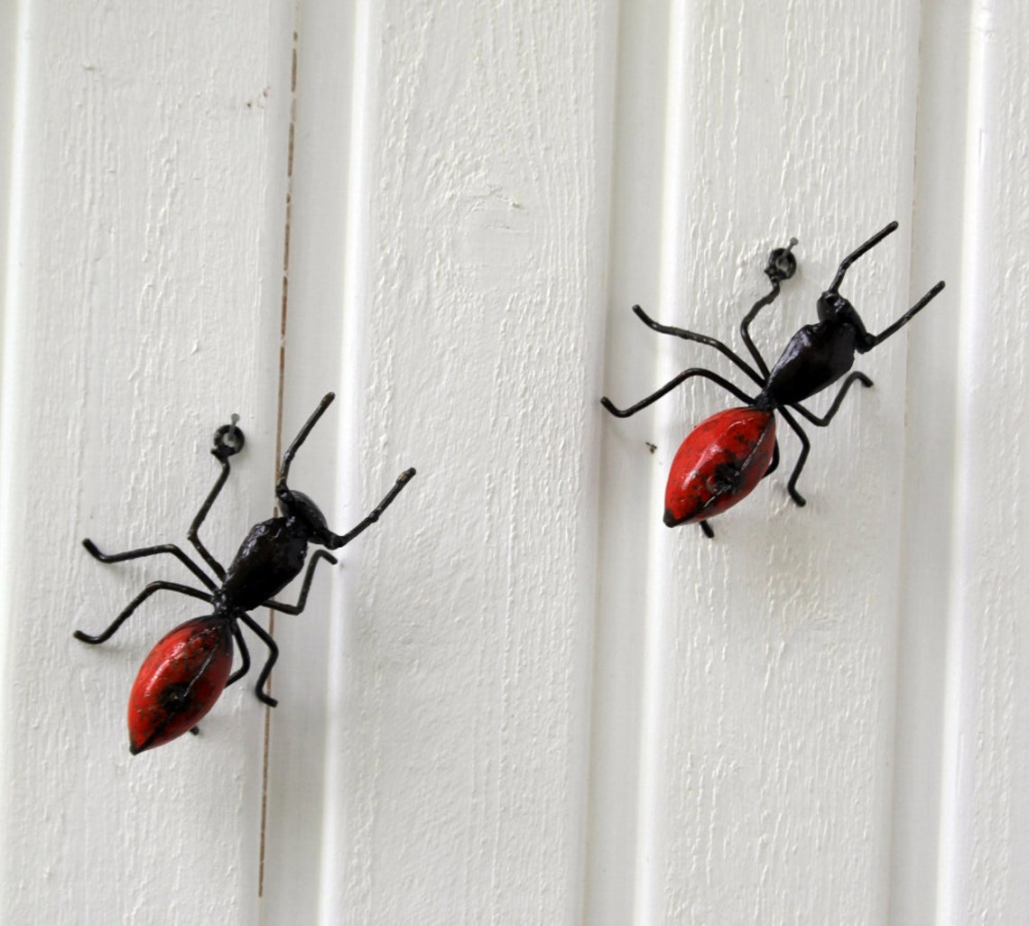 Metal Ant Garden Ornament Sculpture Art Wall Art Recycled - Etsy