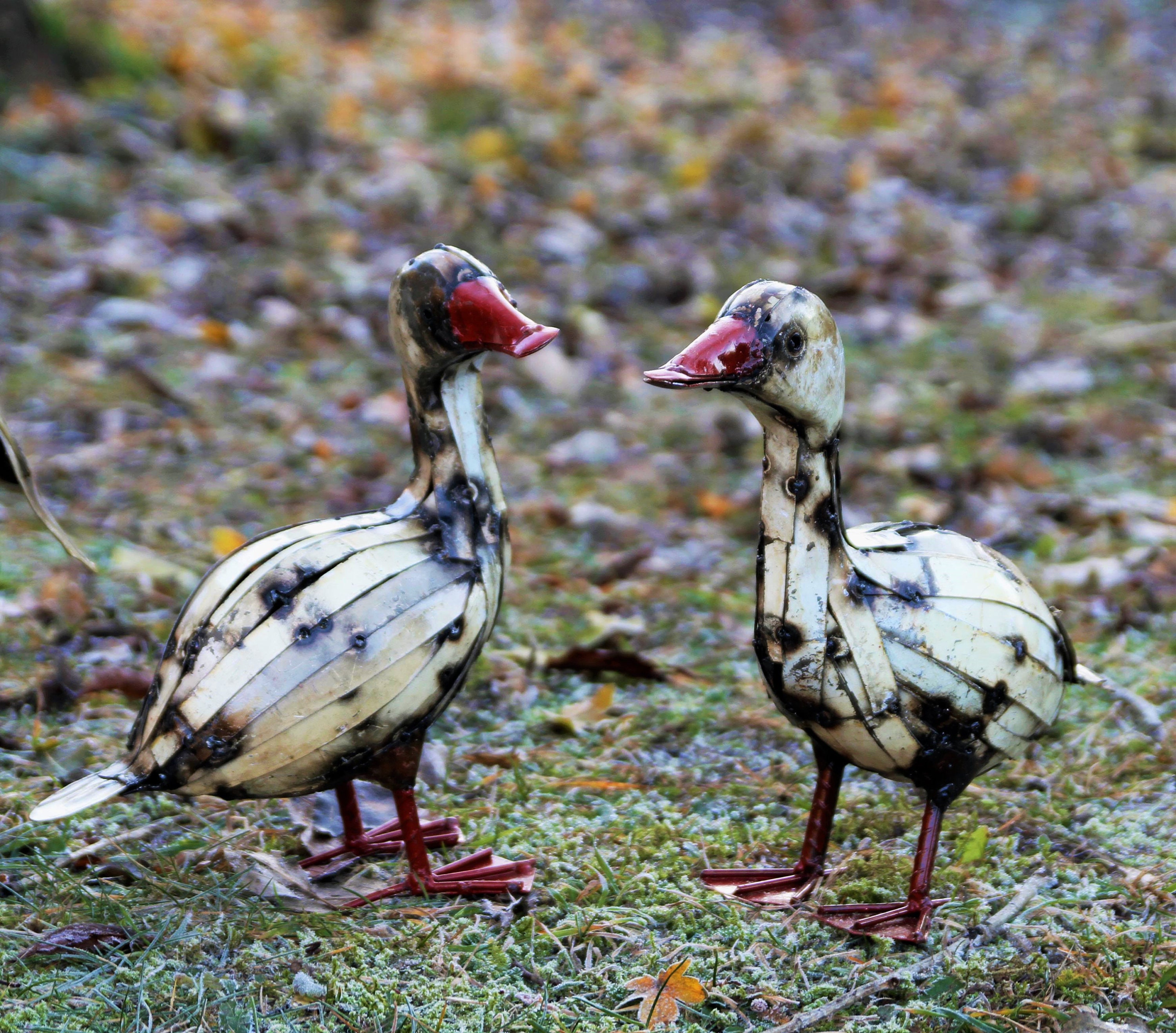 Metal Baby Goose Garden Ornament Sculpture Art Handmade - Etsy.de