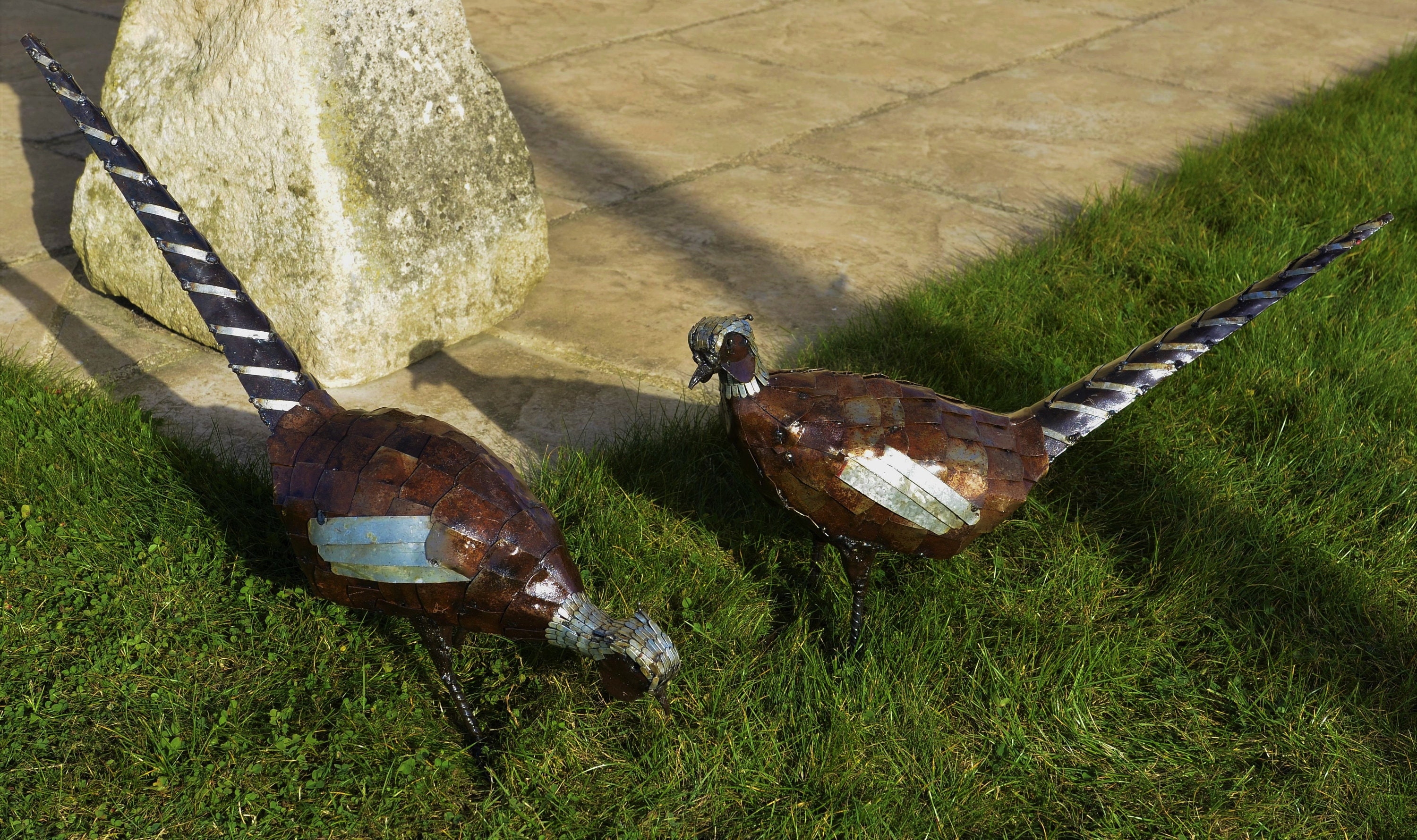 Metal Pheasant Garden Ornament Sculpture Art Handmade | Etsy