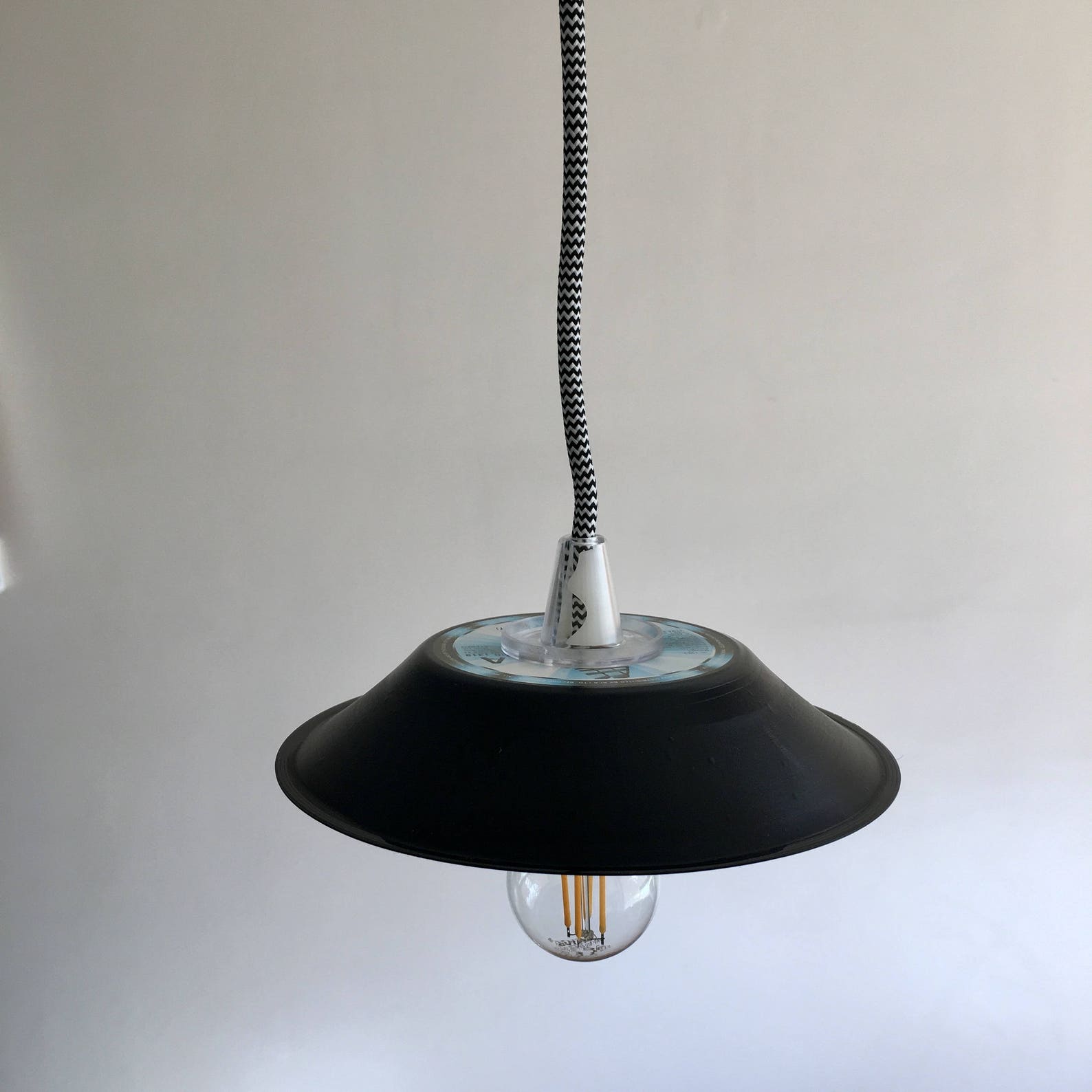 Retro Style Upcycled 7 Inch Single Vinyl Record Lamp in Shallow Depth ...