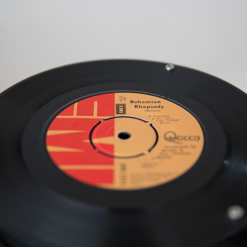 Retro Stack Style Upcycled 7 Inch Single Vinyl Records Table Lamp ...