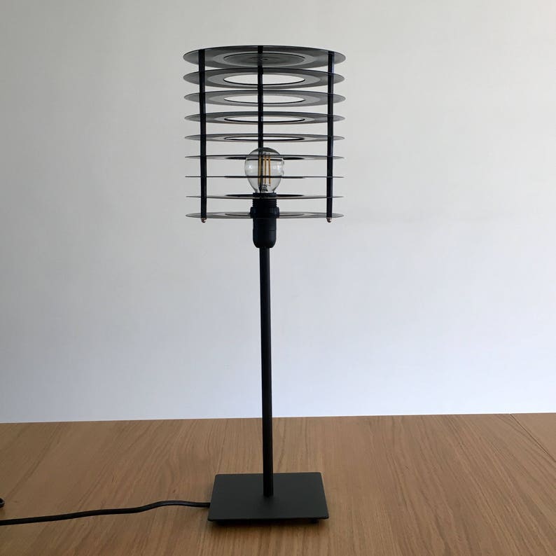 Retro Stack Style Upcycled 7 Inch Single Vinyl Records Table Lamp ...