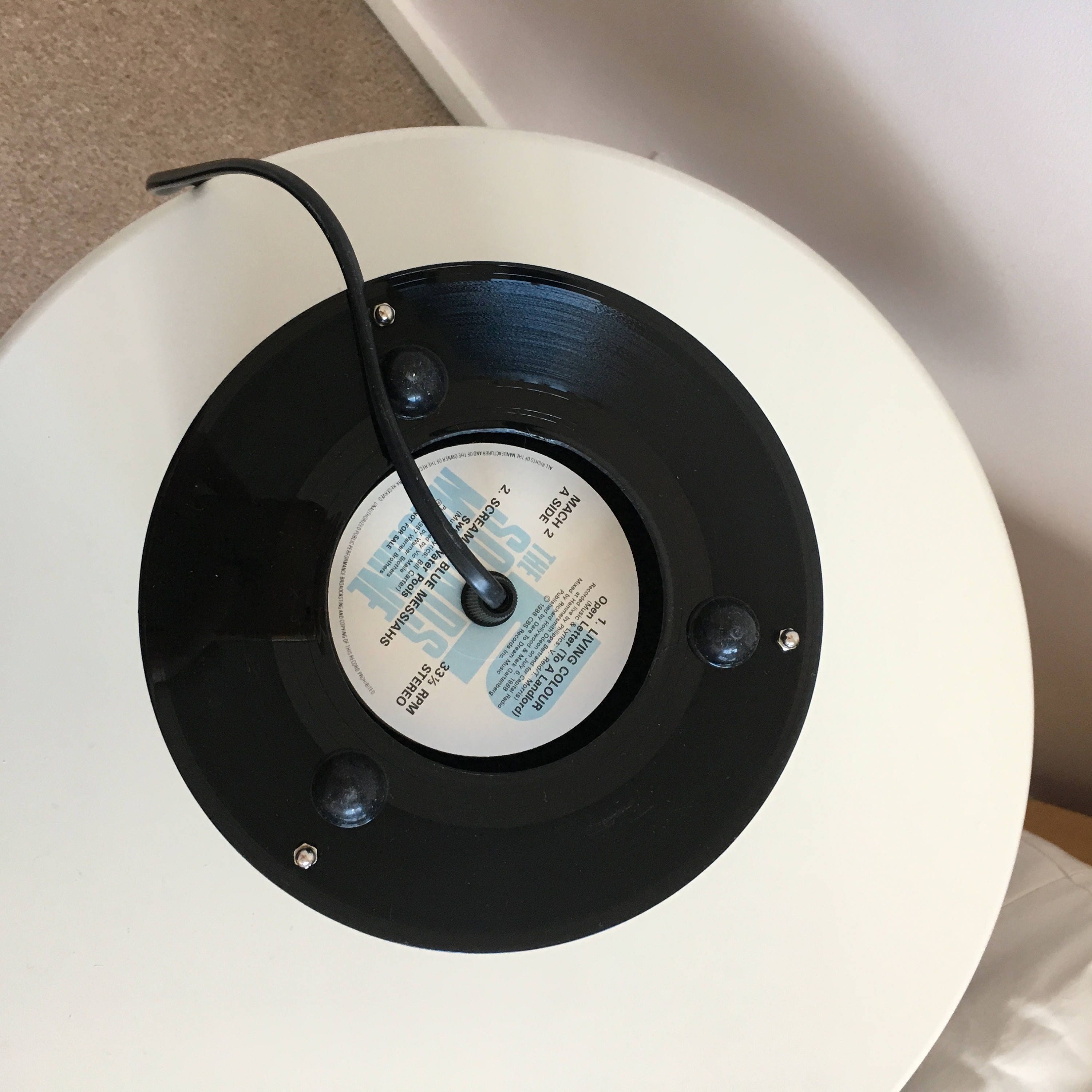 Upcycled stack 7 single vinyl records handcrafted into | Etsy