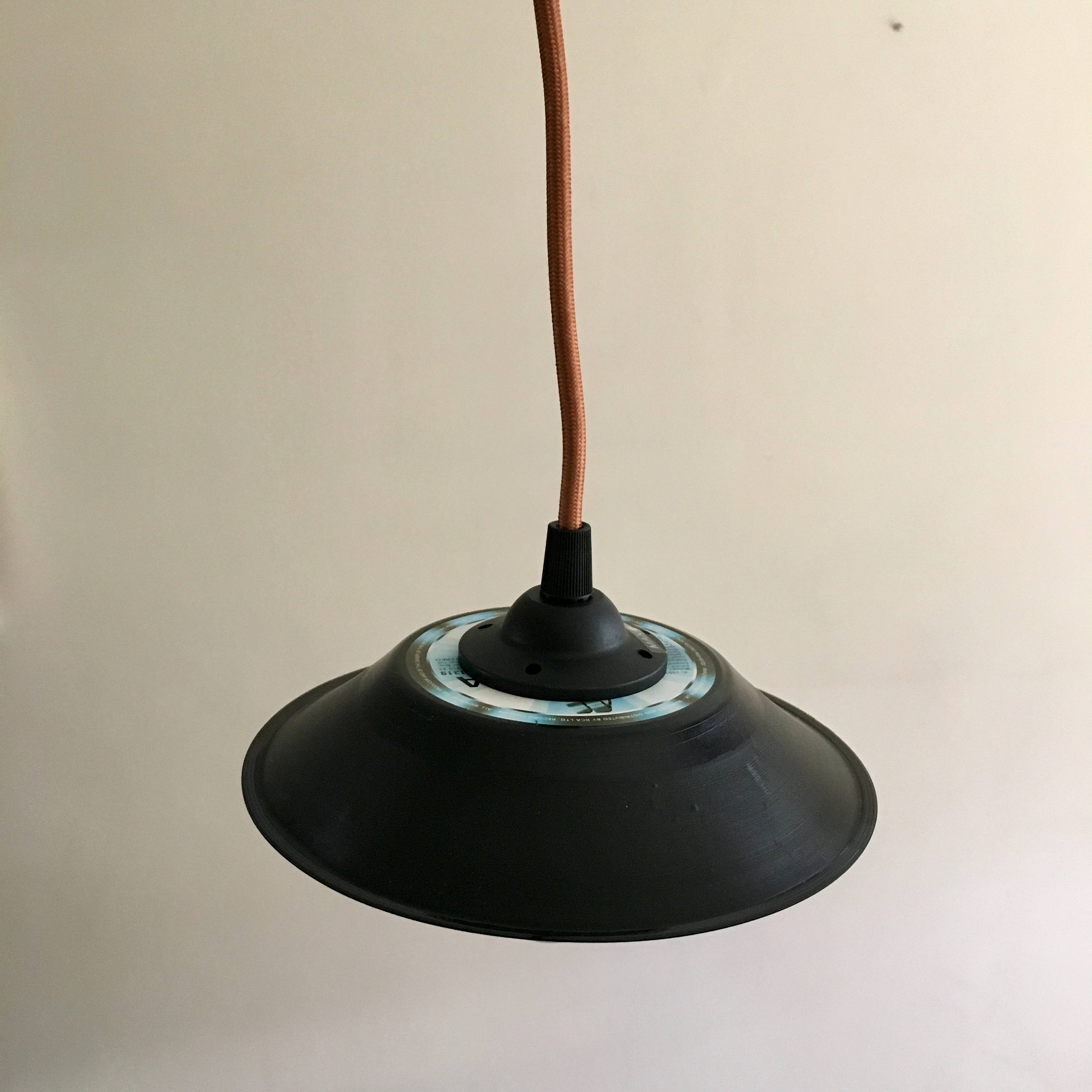 Retro Style Upcycled 7 Inch Single Vinyl Record Lamp in Shallow Depth ...