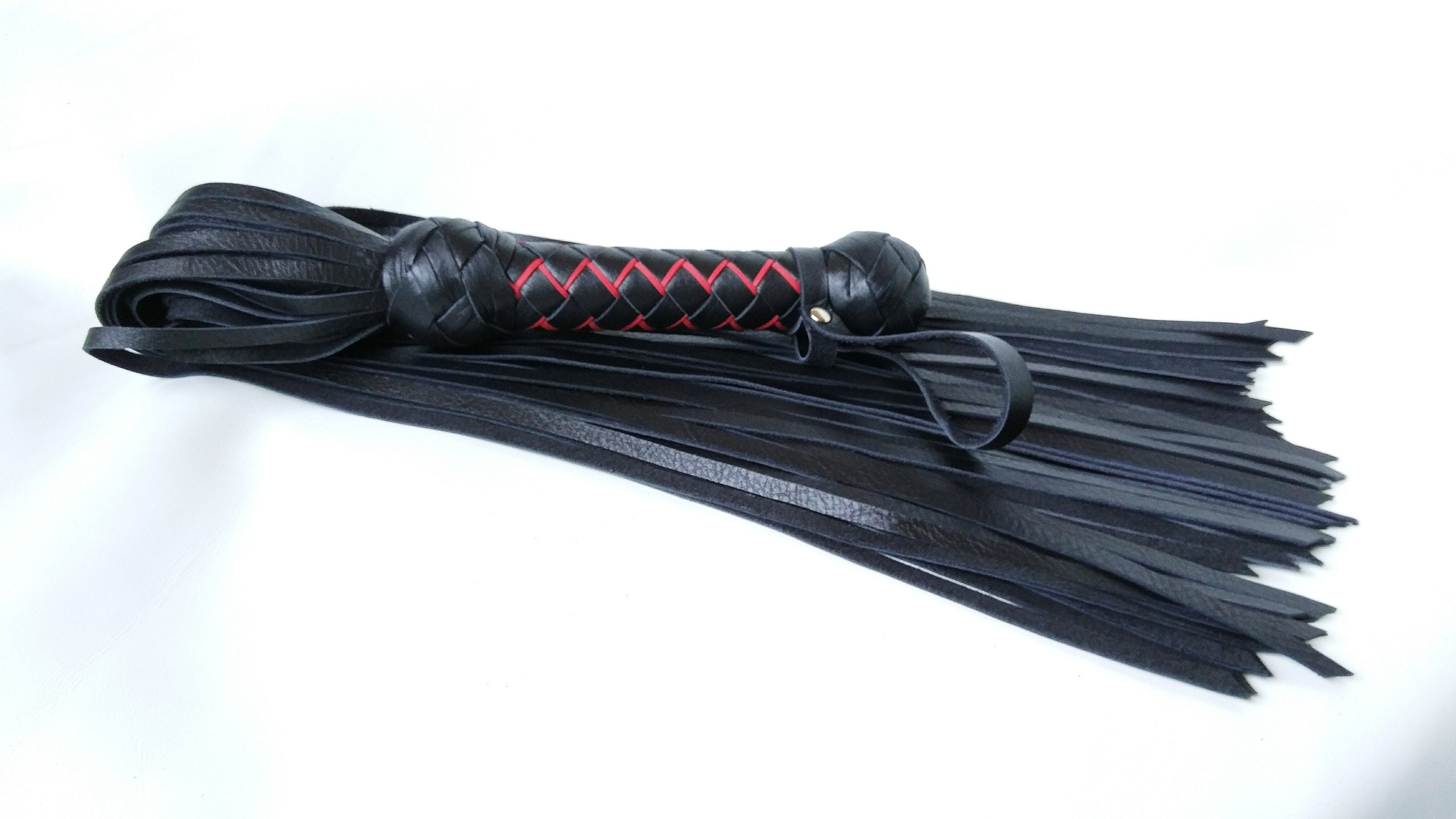 Leather Whip Flogger From Genuine Leather 60 Tails BDSM - Etsy