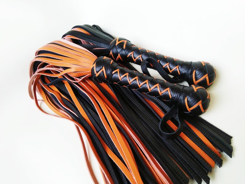 Flogger Made of Genuine Leather With Decor. Fetish Flogger - Etsy