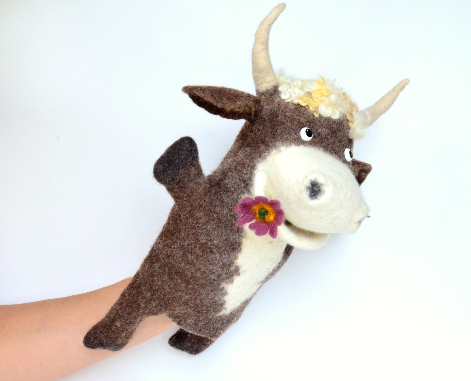 Bull Hand Puppet Puppets Theater Bull Toy | Etsy