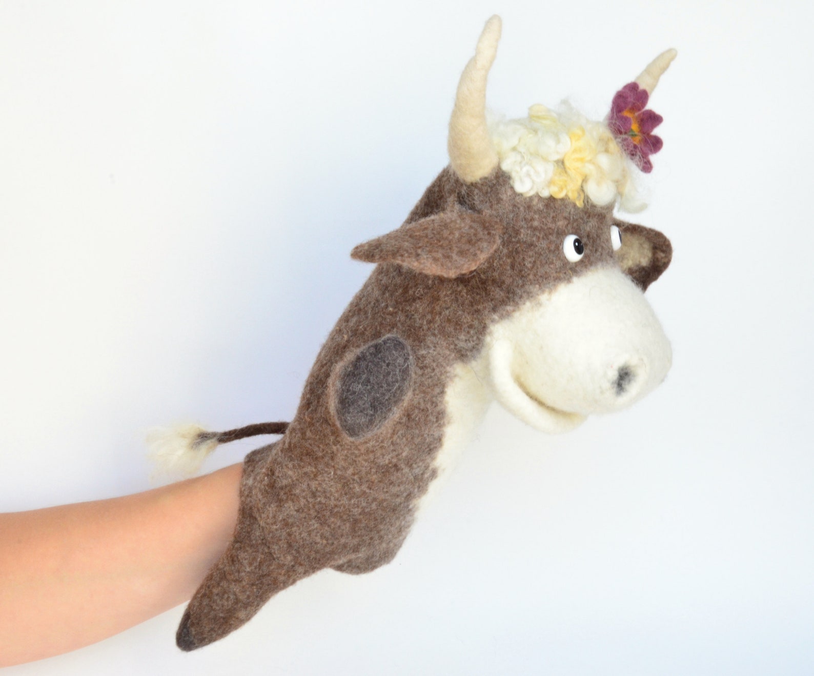 Bull Hand Puppet Puppets Theater Bull Toy | Etsy