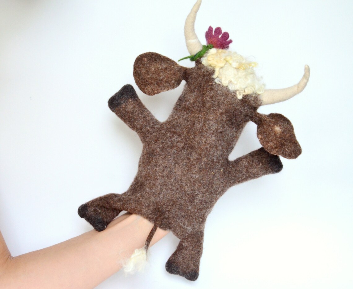 Bull Hand Puppet Puppets Theater Bull Toy | Etsy