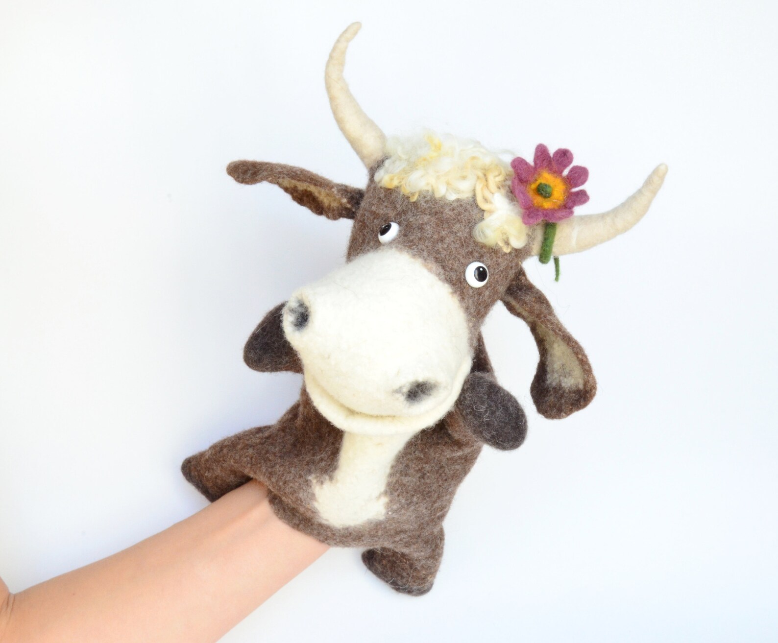 Bull Hand Puppet Puppets Theater Bull Toy | Etsy