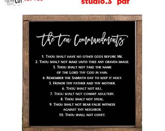The Ten Commandments SVG PDF Digital File Vector Graphic | Etsy