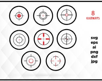 Bullseye svg | Etsy