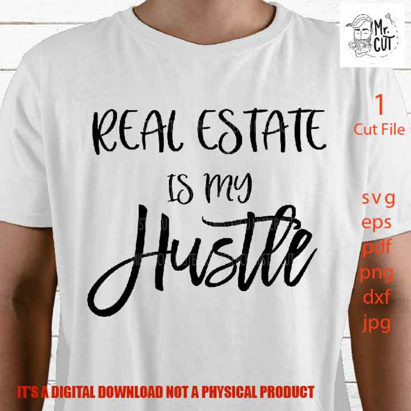 Real Estate Is My Hustle Girl Svg Dxf Transfer Cut Etsy