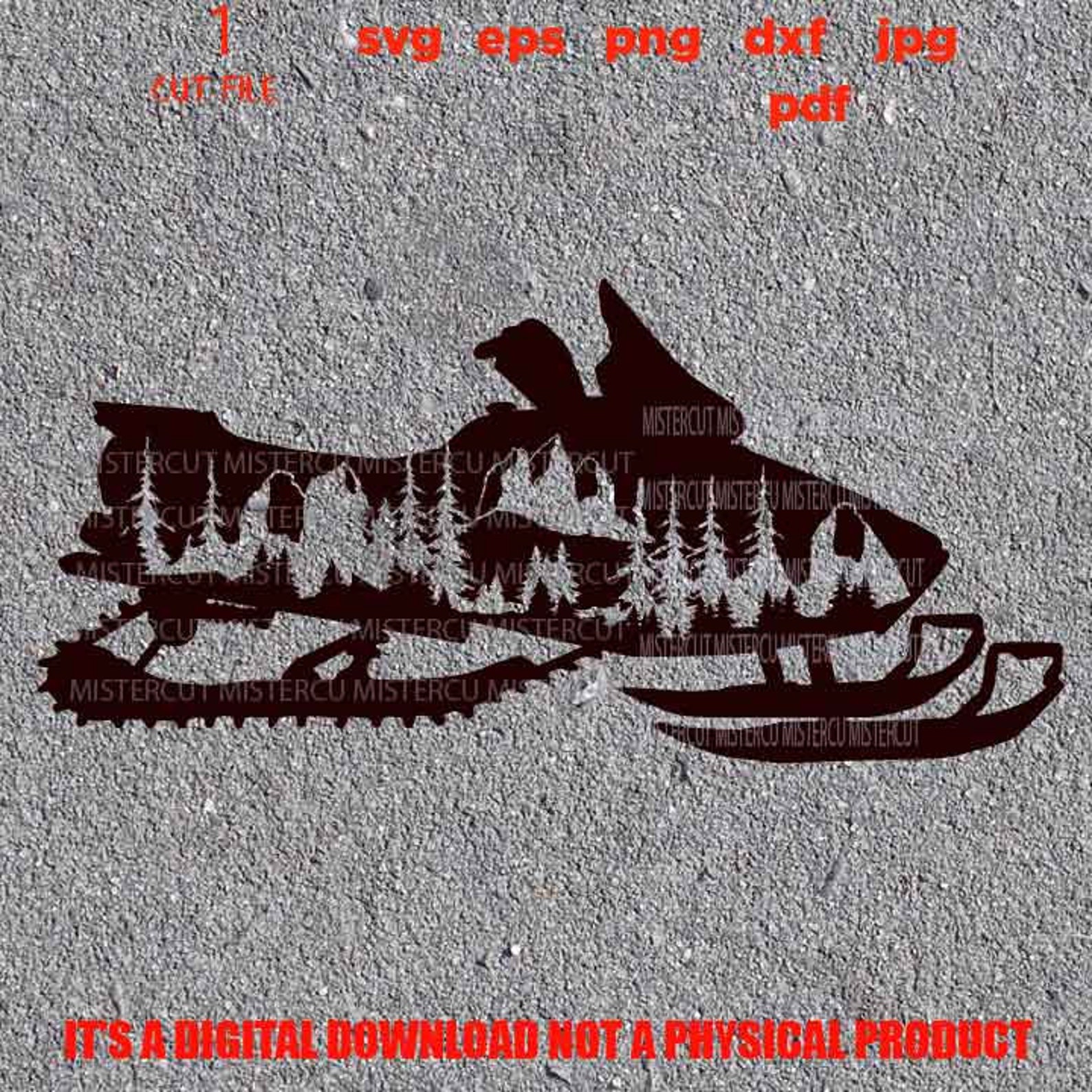 Mountain Snowmobile Adventure SVG PNG High Resolution Dxf | Etsy