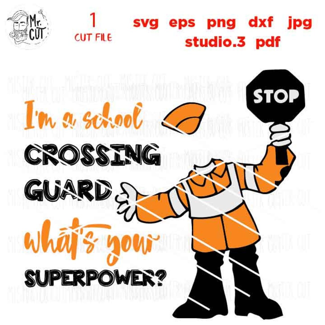 I'm a School Crossing Guard SVG School Svg Silhouette - Etsy