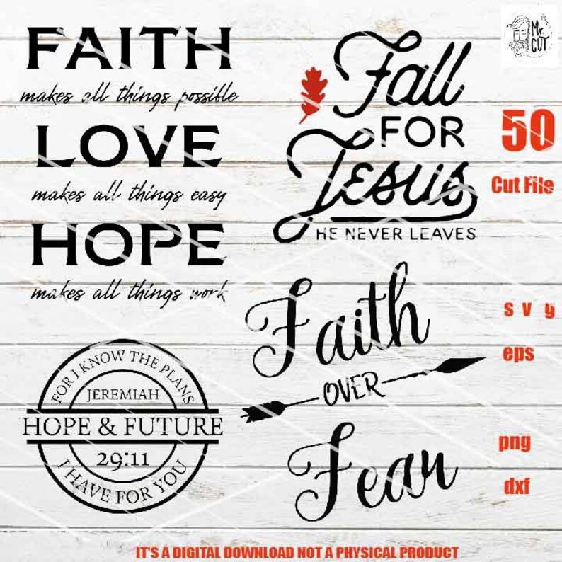 Religious Quotes Bundle 50 Cut Files Religious Quotes Vector - Etsy