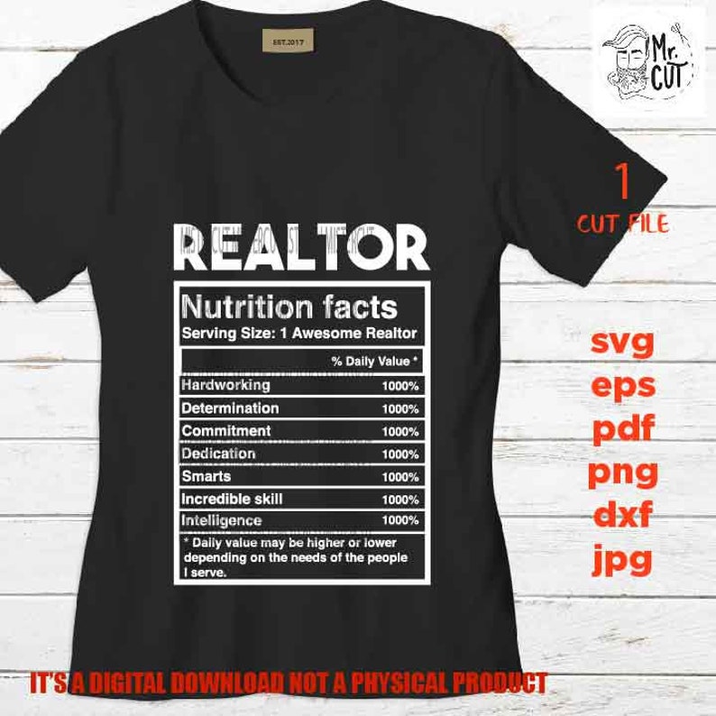 Realtor Facts Shirt Vector Design Sign Svg Real Estate Idea - Etsy