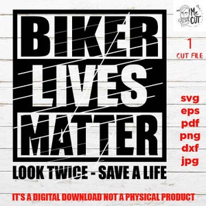 Biker Lives Matter, Shirt Vector Design Svg, Biker Gift Idea, Bike ...