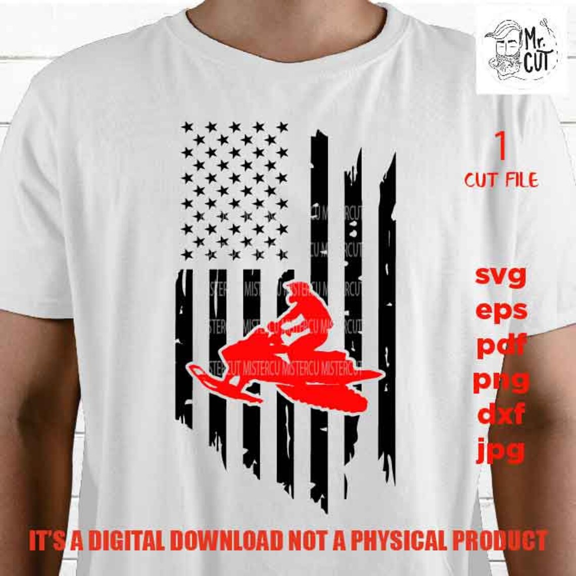 USA Flag Svg America Snowmobile Flag Shirt Vector Design - Etsy