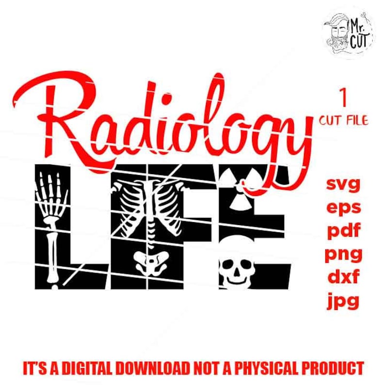 Radiology life shirt vector design svg radiology svg eps | Etsy