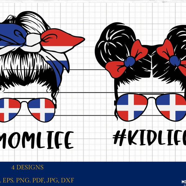 Dominican Messy Bun Svg - Etsy