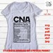 CNA Facts Shirt Vector Design Sign Certified Nursing - Etsy