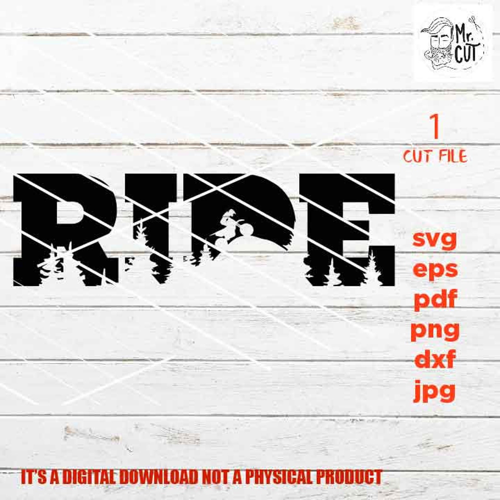 Ride SVG DXF Jpeg Motocross Pdf Png High Resolution - Etsy Canada