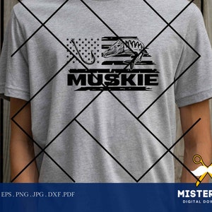 USA Flag Muskie Digital Files, Vector Design Svg, Png Sublimation, Dxf ...