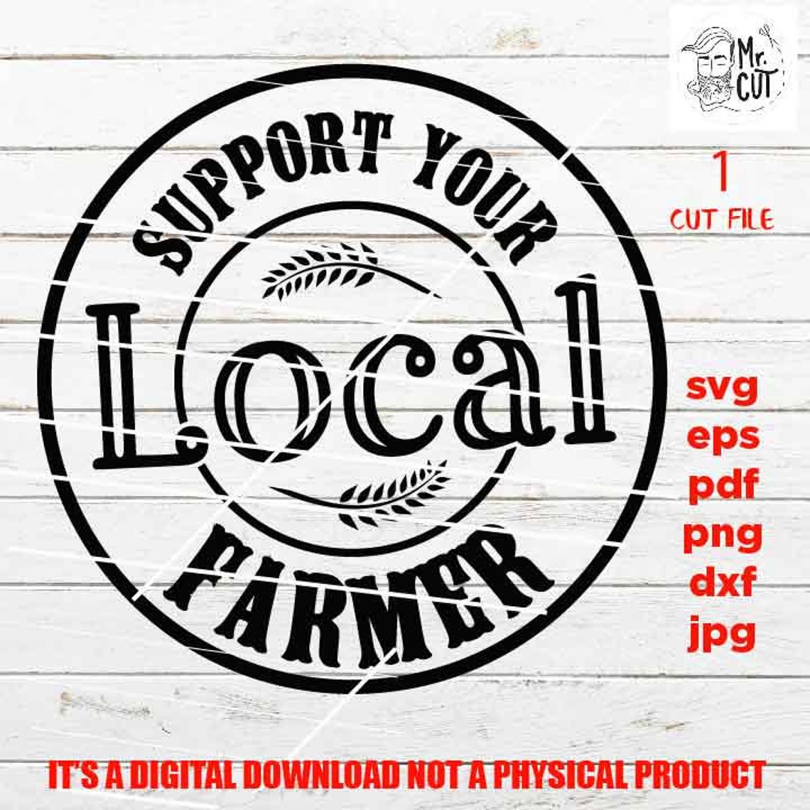 Support Your Local Farmer Home Sign Vector Design Dxf Eps - Etsy