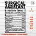 Surgical Assistant Facts Shirt Vector Design, Sign Svg, Worker Idea ...