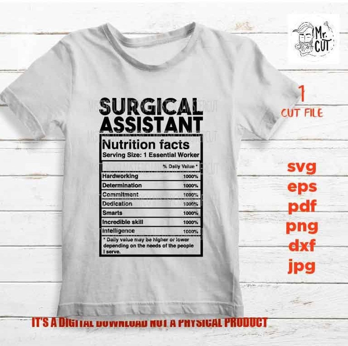 Surgical Assistant Facts Shirt Vector Design Sign Svg Worker - Etsy
