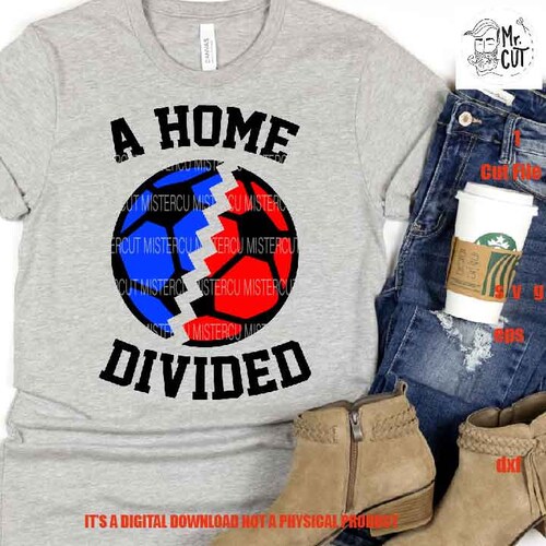 Svg Files a House Divided Svg Football SVG Dxf Eps Cut - Etsy
