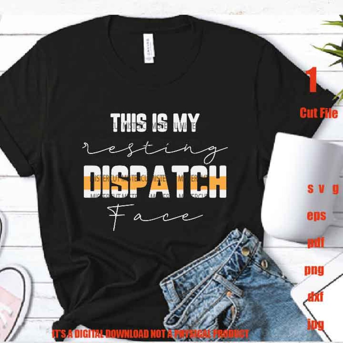 This is My Resting Dispatch Face Svg Cut File Funny Svg - Etsy
