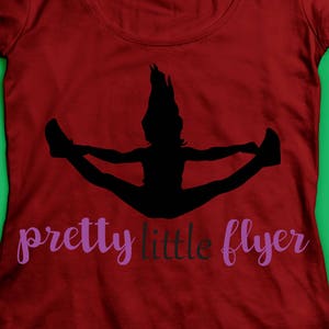 Pretty Little Flyer, Cheerleading, Cheer SVG, Instant Download, Cheer ...