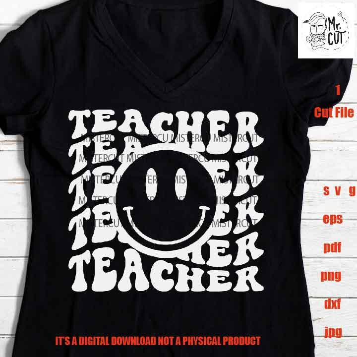 Teacher Smiley Face Svg Smile Svg Motivational Svg Positive - Etsy