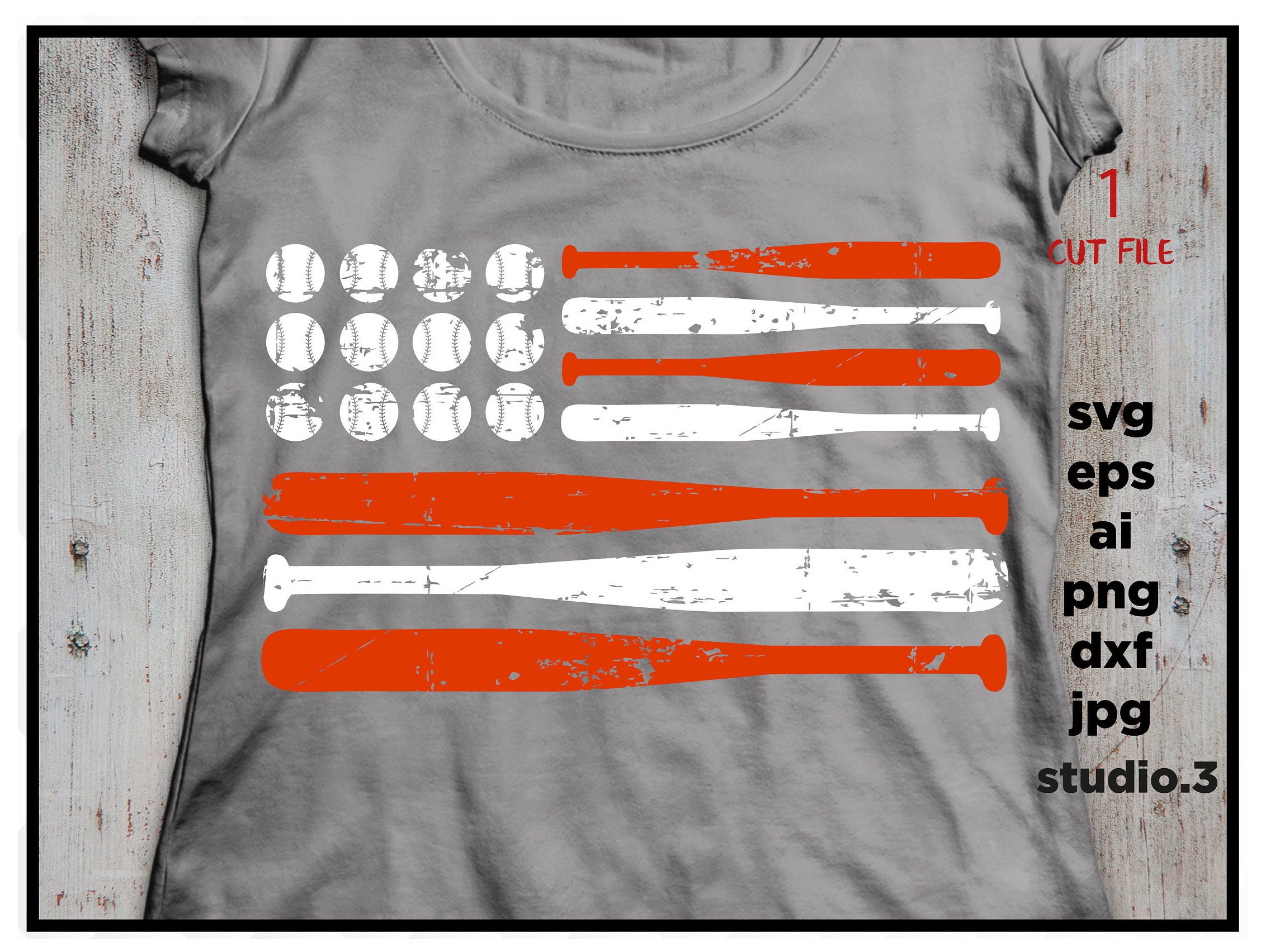 Baseball Usa Flag Softball Grunge Svg Baseball Team Svg - Etsy