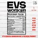 EVS Worker Facts Shirt Vector Design, Sign, Janitor, Custodian Idea ...
