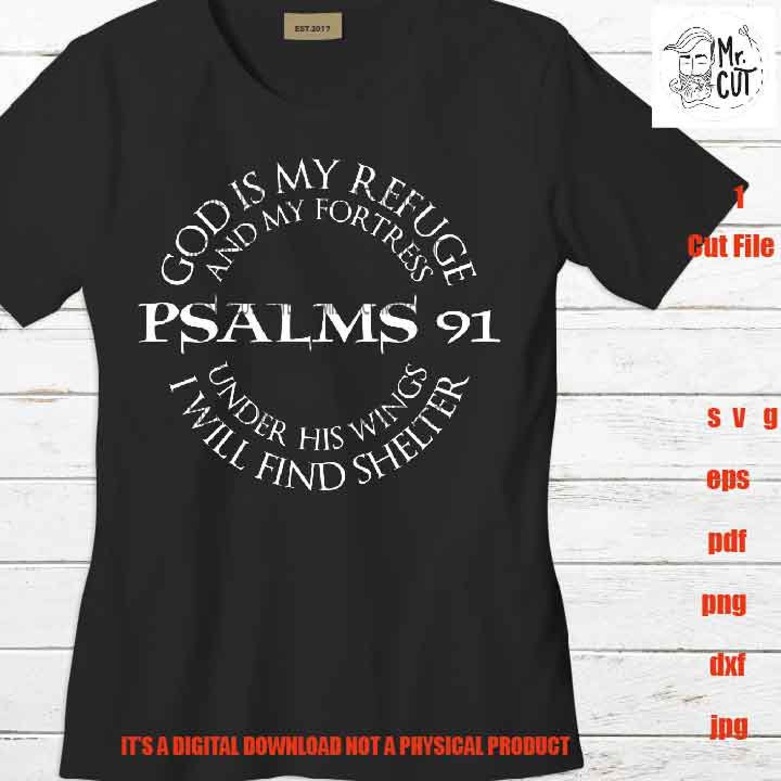 Protected Psalm 91 Svg Christian Svg Dxf Jpg Decal Cut - Etsy