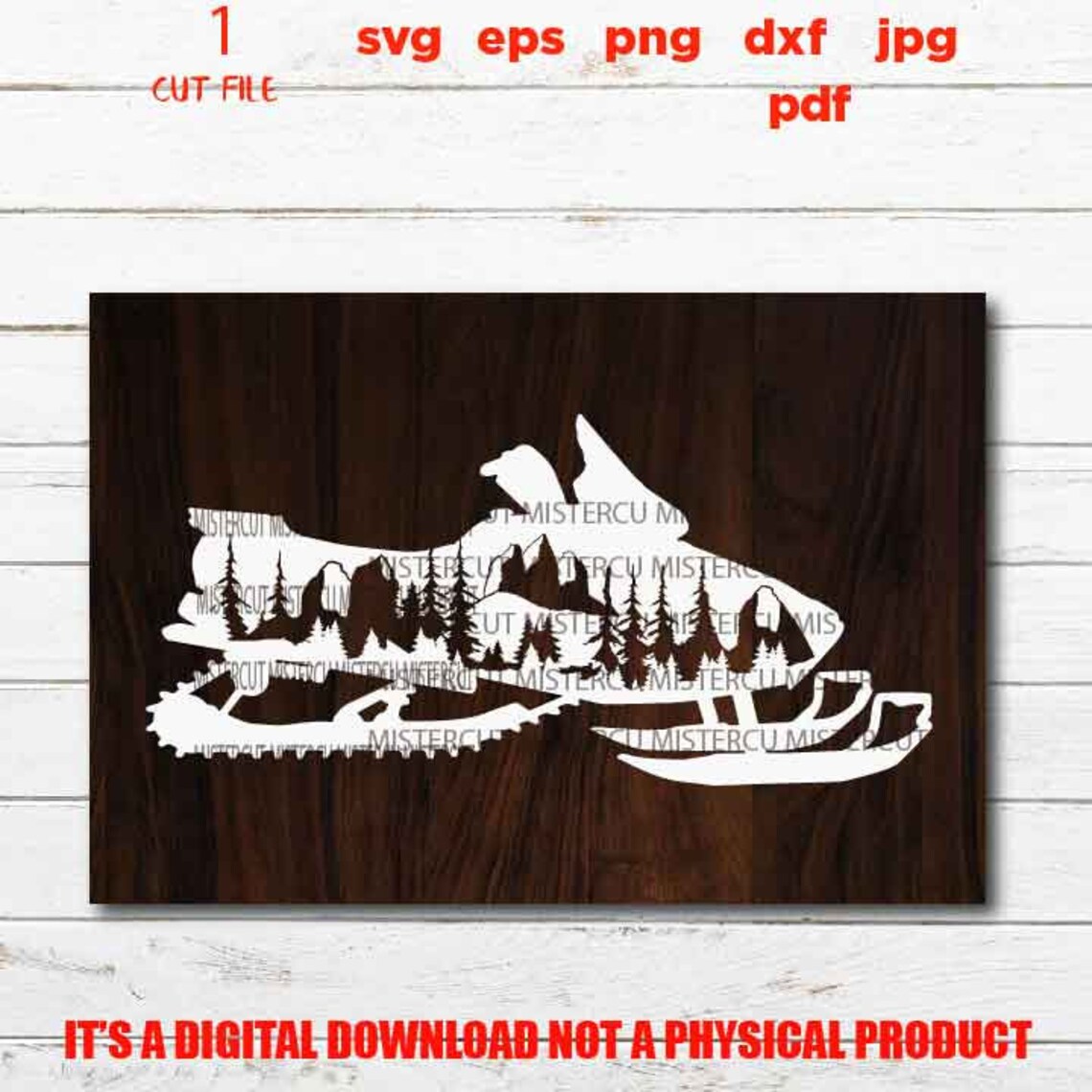 Mountain Snowmobile Adventure SVG PNG High Resolution Dxf | Etsy